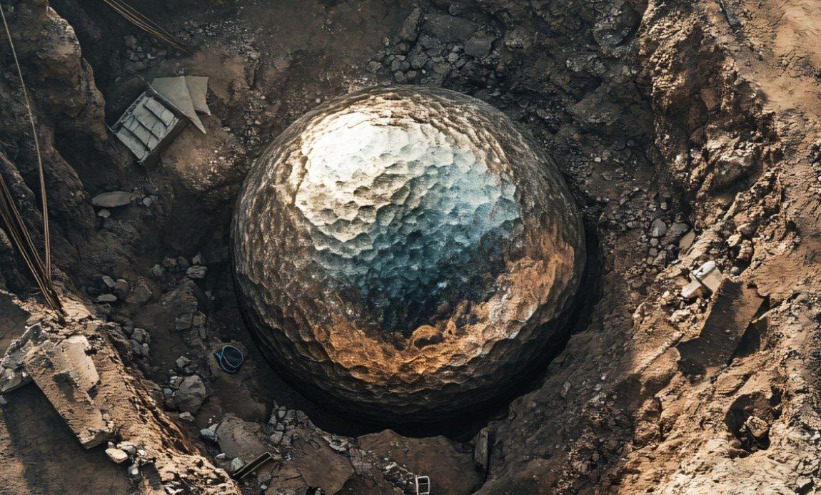 Загадочный золотой шар найден у берегов Аляски