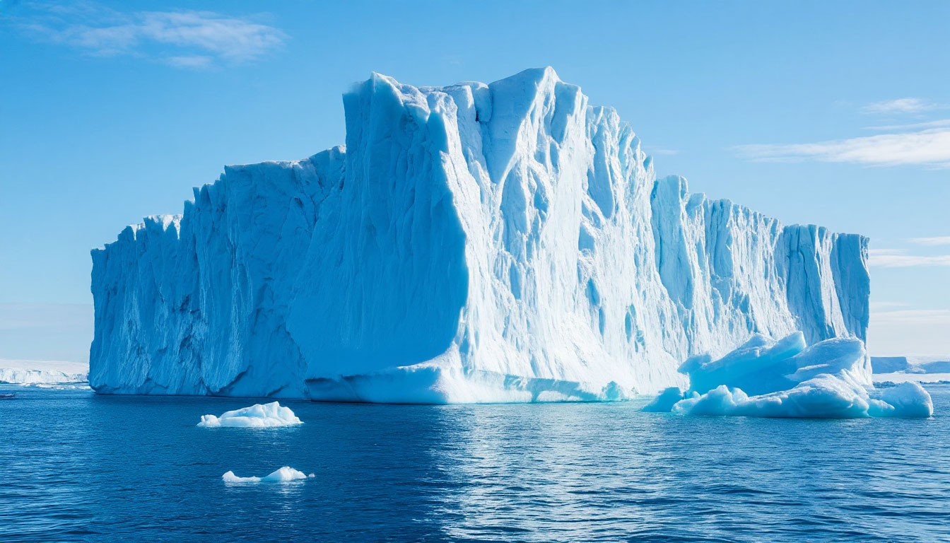 Крупнейший в мире айсберг А23а за лето раскололся на три части
